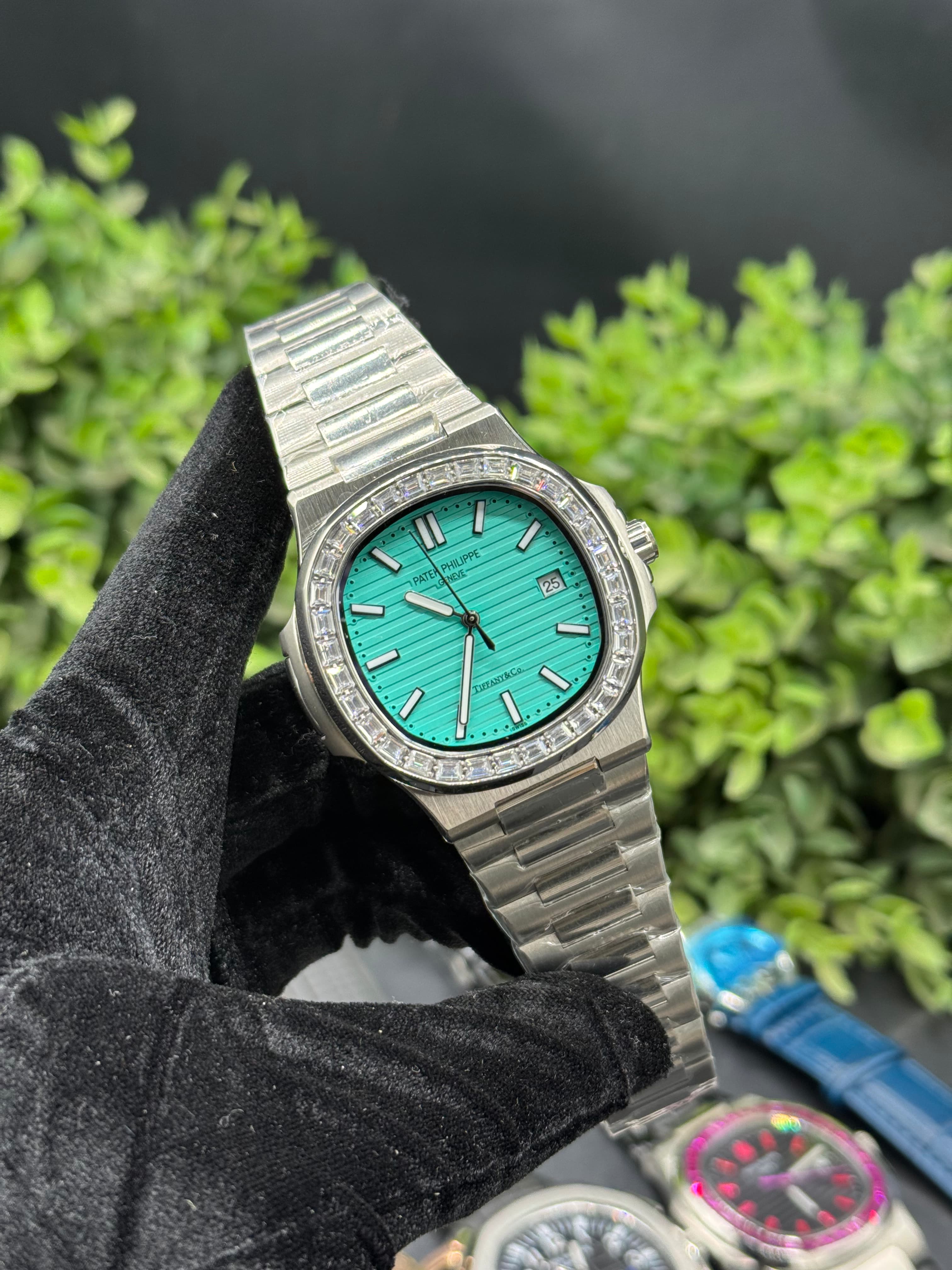 Patek Stone Face Automatic Watch – Sheikh Sunny Watches